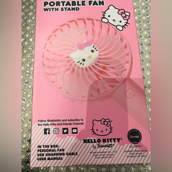 Hello Kitty | Other | Hello Kitty Portable Fan With Stand | Poshmark